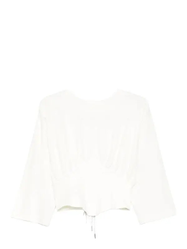 HAMZA Nyssa Corset T-shirt - White