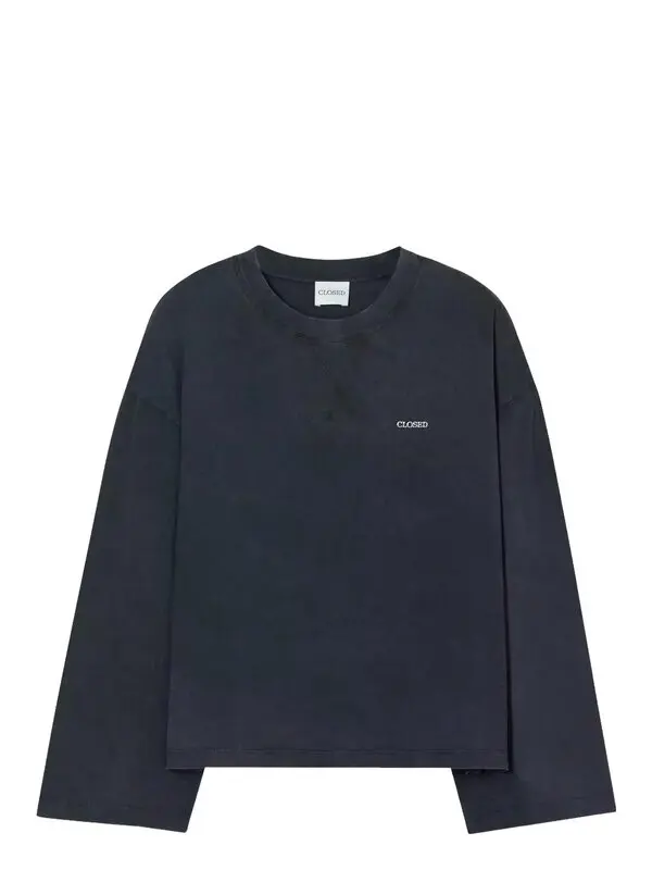Closed Long-sleeve Top - Black