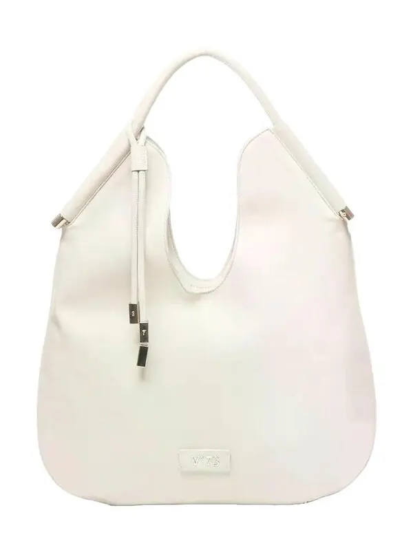 V°73 Curved-handle Tote Bag - White