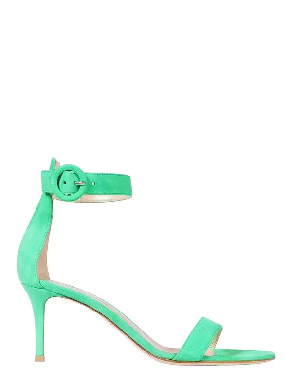 GIANVITO ROSSI 70mm Portofino Buckle-ankle-strap Sandals - Green