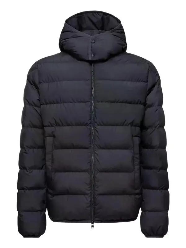 Moncler Quilted Hooded Jacket - Black