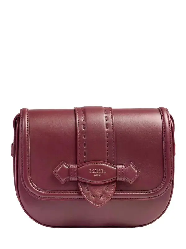 LANCEL Sienna Leather Crossbody Bag - Red