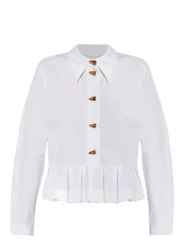 Munthe Pleated Hem Shirt - White
