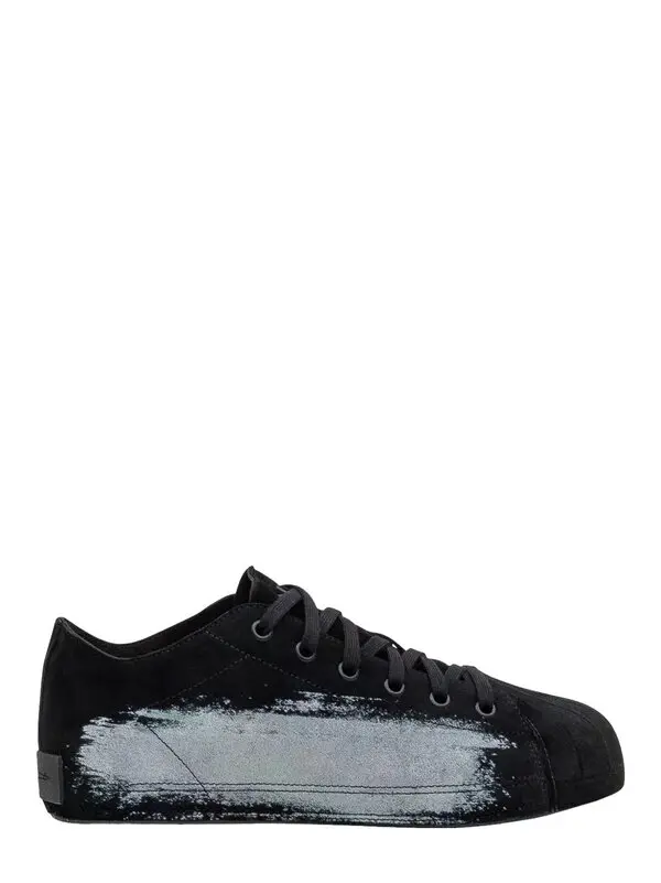 Y3 Nizzastar Lq Paint-splatter Sneakers - Black
