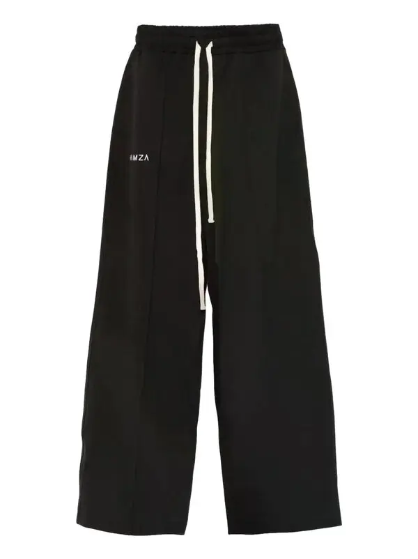 HAMZA Karol Drawstring-cuffed Trousers - Black