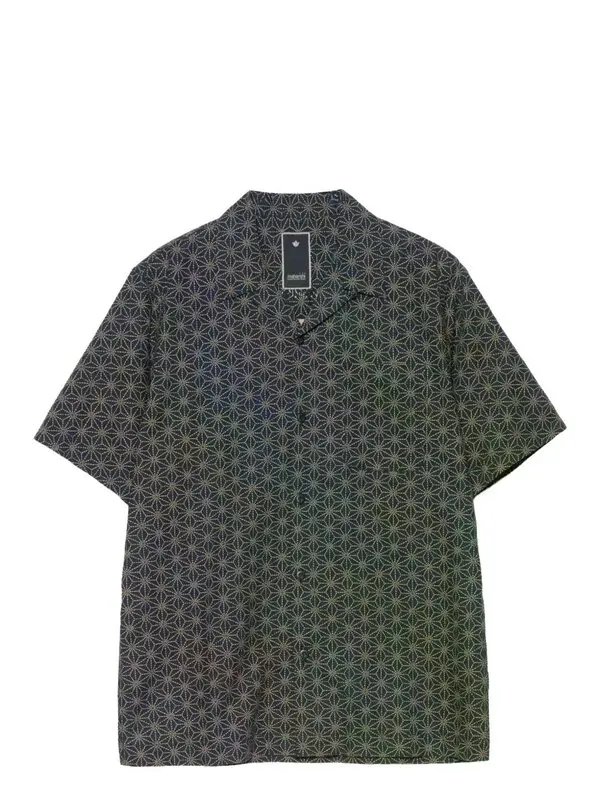 MAHARISHI Geometric-pattern Short-sleeve Shirt - Blue