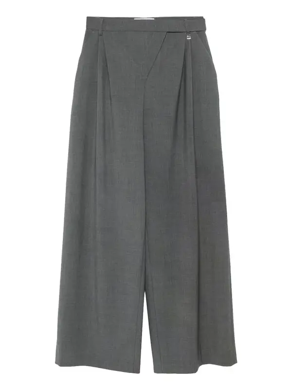 Giuseppe Di Morabito Pleated Wide-leg Trousers - Grey