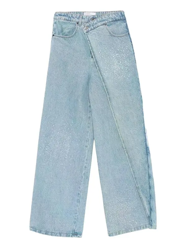 Giuseppe Di Morabito Embellished Paneled Jeans - Blue