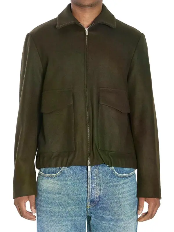 Barena Venezia Magan Flap-pocket Zip-front Jacket - Green