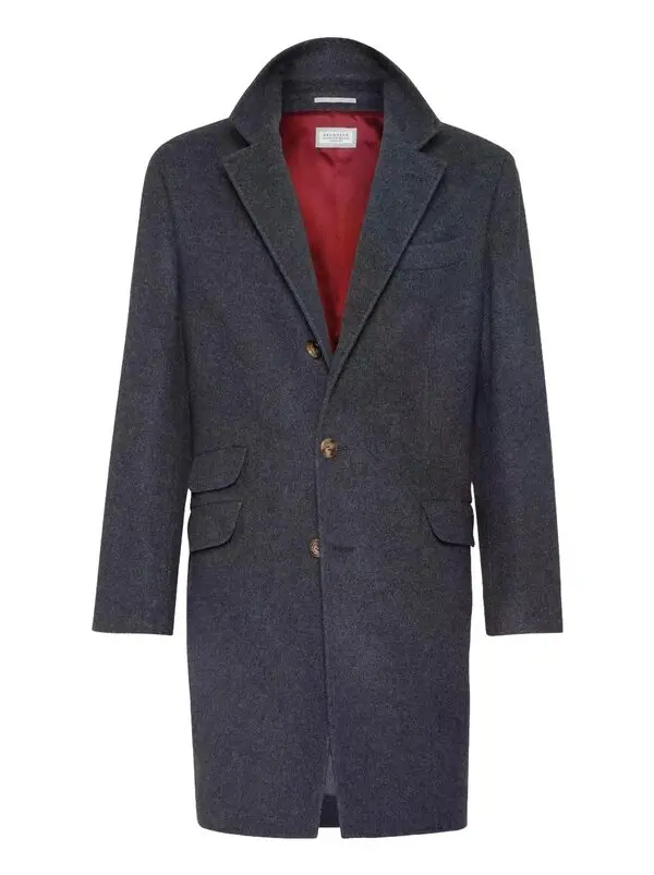 Brunello Cucinelli Cashmere Coat - Grey