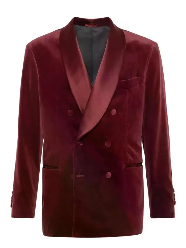 Brunello Cucinelli Velvet Blazer - Red
