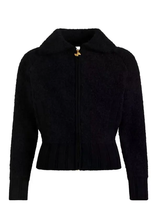 Patou Bouclé Zip-front Jacket - Black