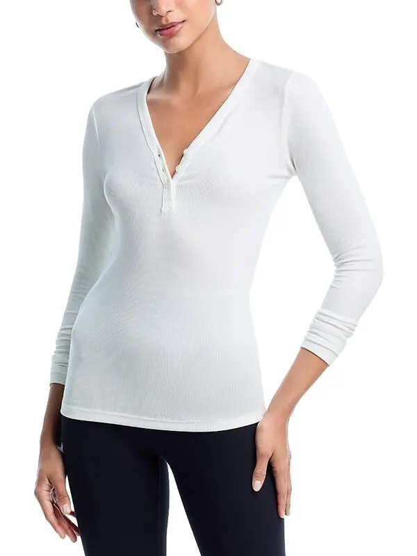 Splits59 Louise Rib Henley - White