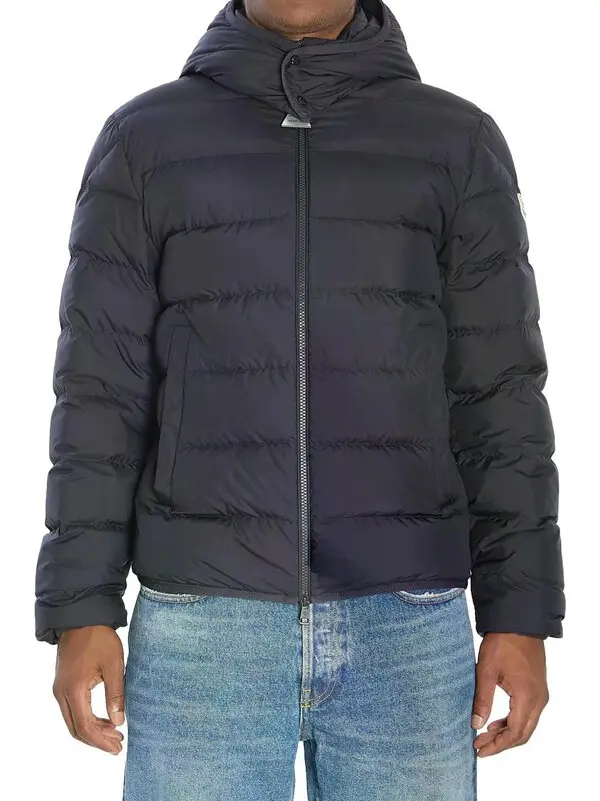 Moncler Puffer Jacket With Removable Hood - 778 Blue