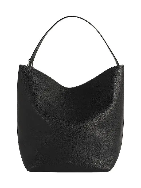 TOTEME Grain-leather Tote Bag - Black