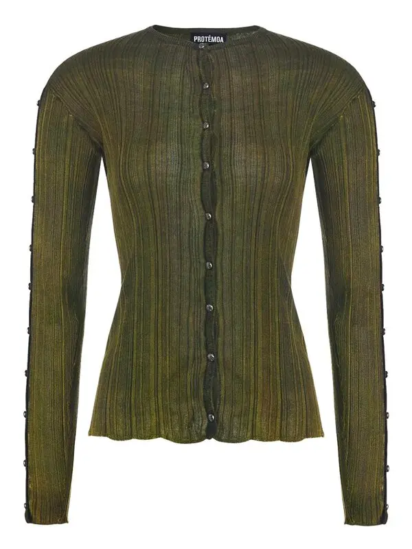 PROTÉMOA Touch Cardigan - Green