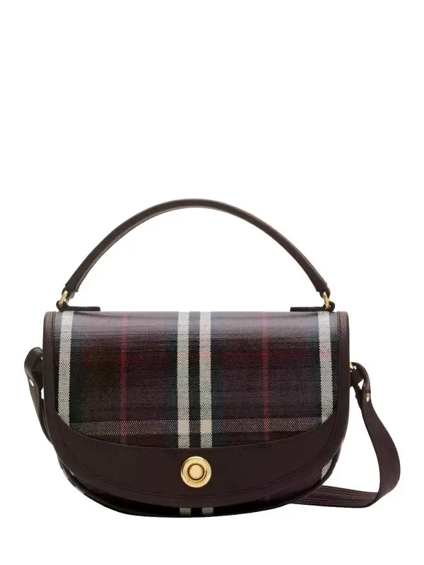 Burberry Highlands Leather Crossbody Bag - Brown