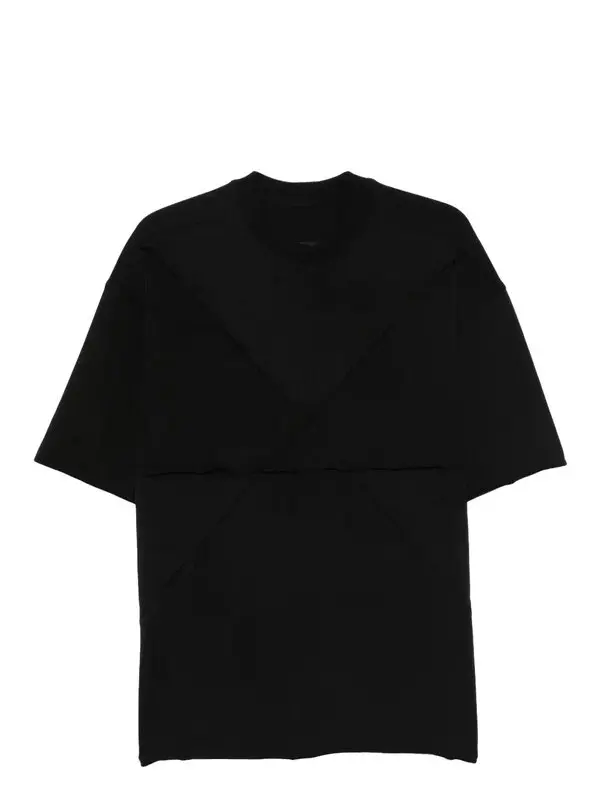 HAMZA Panelled Short-sleeve T-shirt - Black