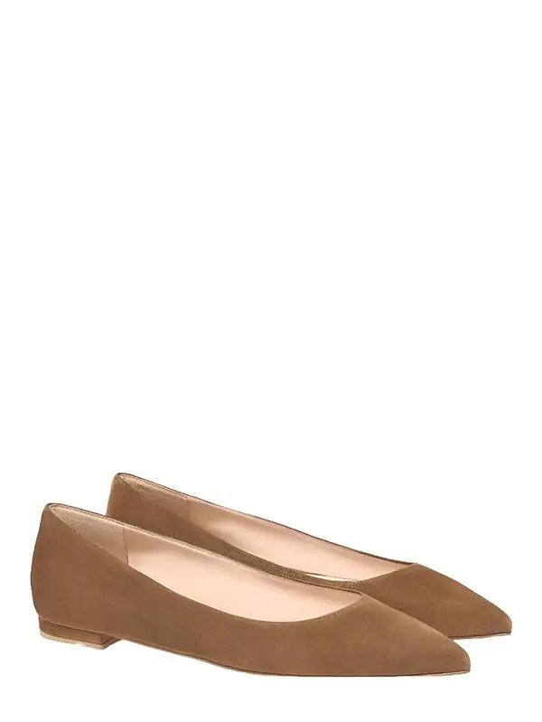 GIANVITO ROSSI Flat Ballerinas - Brown Nappa