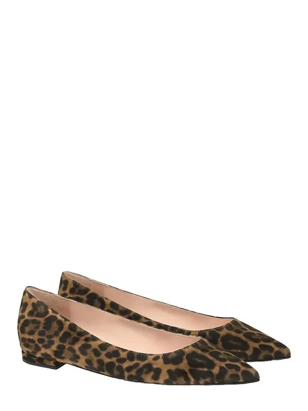GIANVITO ROSSI Flat Ballerinas - Leopard Print Nappa