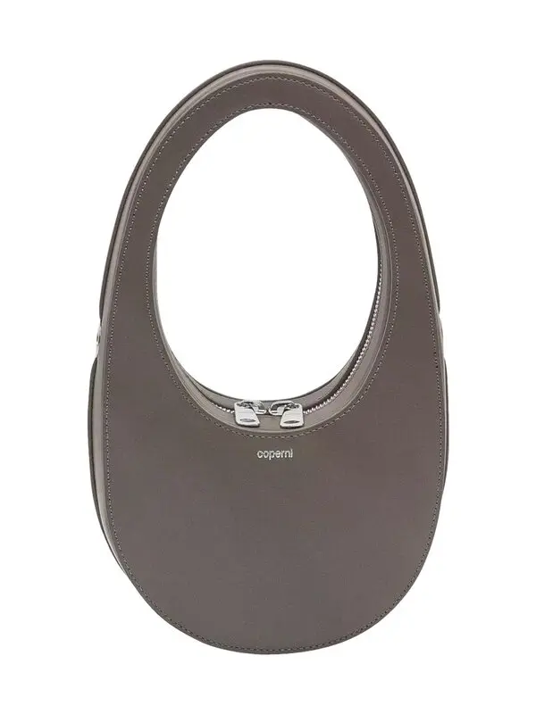 Coperni Swipe Oval-frame Zip Shoulder Bag - Brown