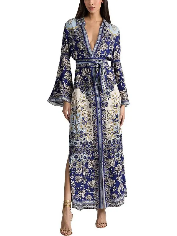 Alice + Olivia Chassidy Bell Sleeve Maxi Dress - Forevermore