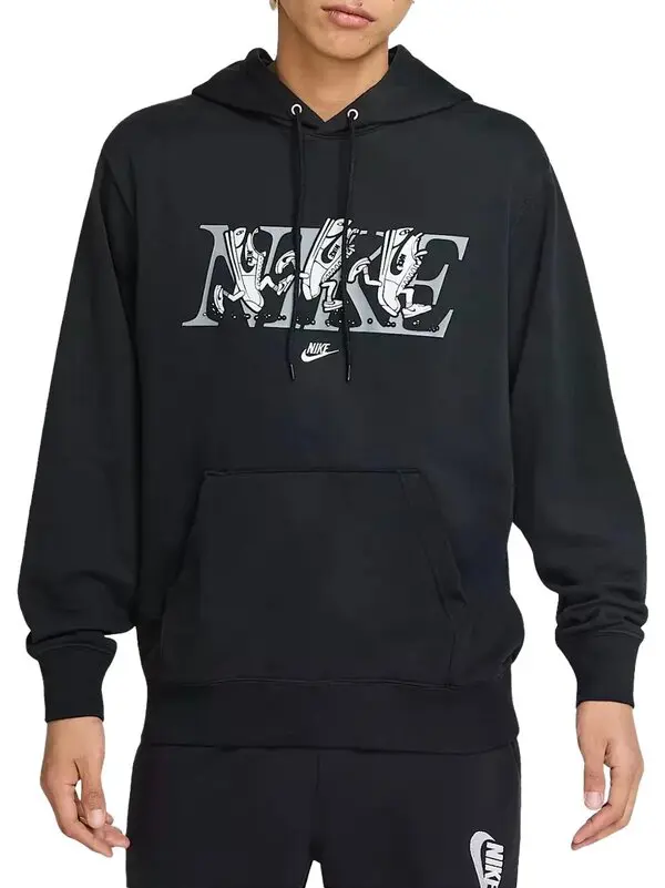 Nike Graphic-print Hoodie - Black