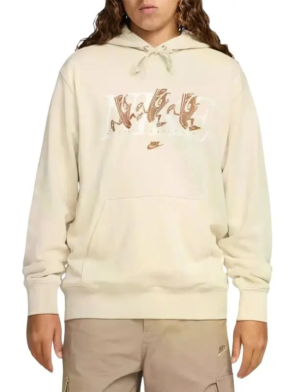 Nike Graphic-print Hoodie - Neutrals