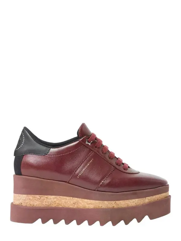 Stella McCartney 80mm Platform Lace-up Sneakers - Brown