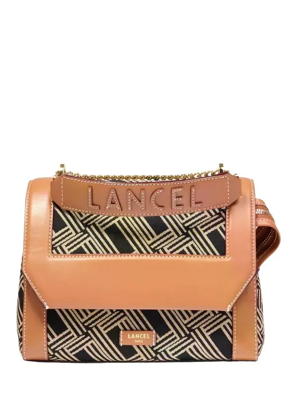 LANCEL Ninon Geometric-pattern Crossbody Bag - Black