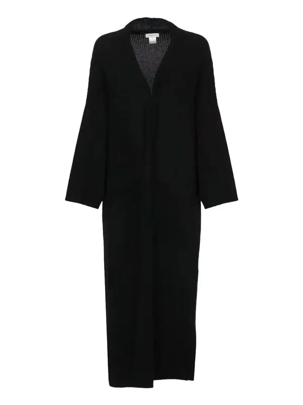 Avant Toi Long-sleeve Open-front Cardigan - Black