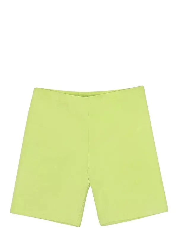 Callipygian Elasticated Biker Shorts - Yellow