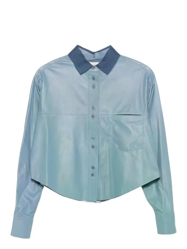 FORTE_FORTE Button-down Shirt - Blue