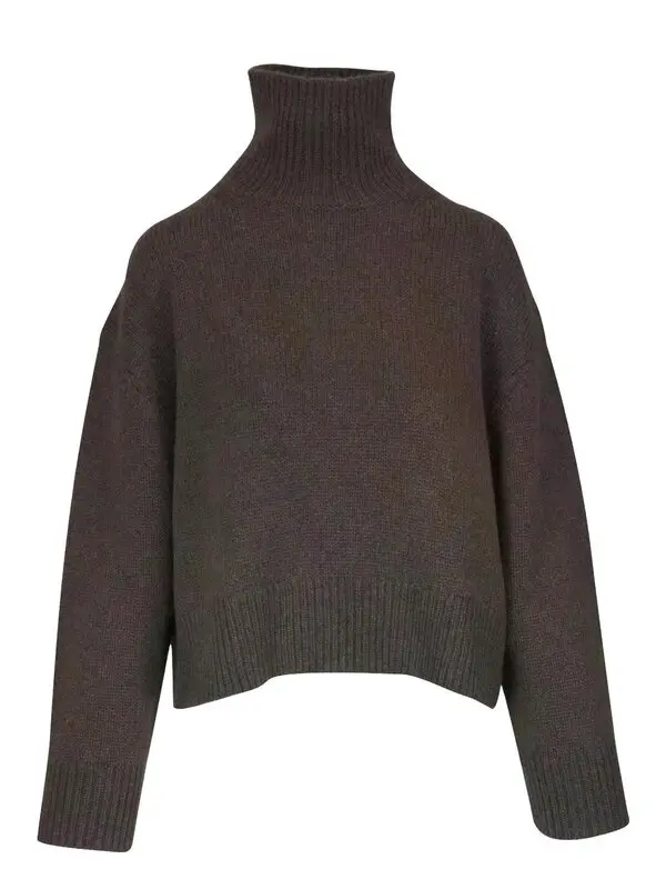 NILI LOTAN Funnel-neck Sweater - Brown