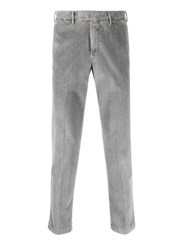 PT TORINO Corduroy Straight-leg Trousers - Grey
