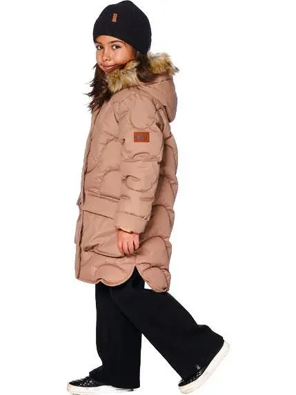 DEUX PAR DEUX Long Quilted Puffy Winter Coat - Chanterelle