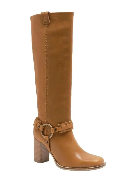 Free People Heidi Harness Tall Boots - Toffee Leather
