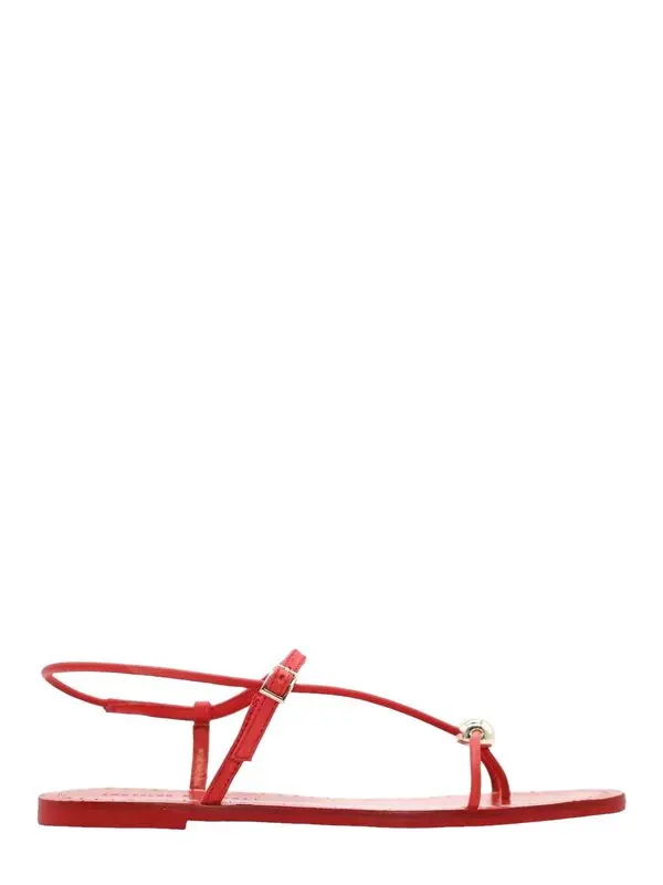 LOEFFLER RANDALL Lara Leather Sandals - Red
