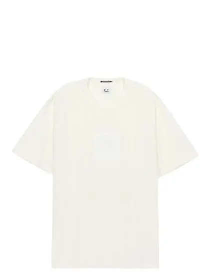 C.P. COMPANY Center Logo Short Sleeve T-shirt - White