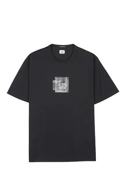 C.P. COMPANY Graphic Short Sleeve T-shirt - Black