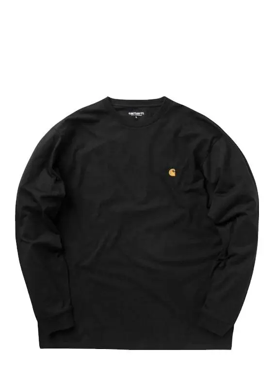 Carhartt Wip Chase Long Sleeve T-shirt - Black