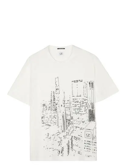 C.P. COMPANY Short Sleeve City T-shirt - White