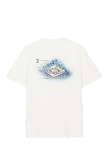 C.P. COMPANY Graphic Print Ii Short Sleeve T-shirt - White