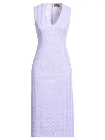 Missoni Midi Bodycon Knit Dress - Purple