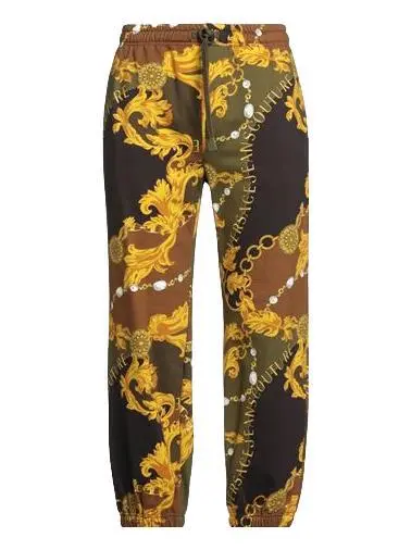 Versace Pants Burgundy Size Cotton - Green