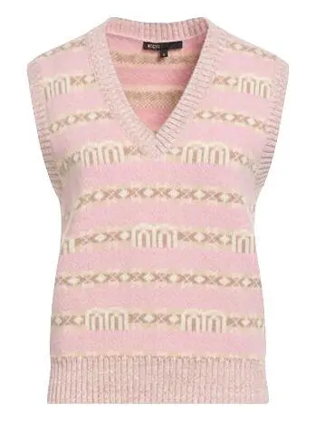 Maje Jacquard-knit Sleeveless Sweater - Beige