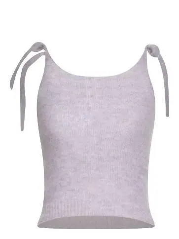 SOLOTRE Knitted Sleeveless Top - Purple