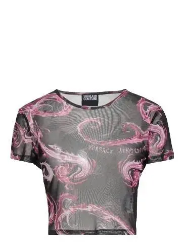 Versace Printed Crop T-shirt - Pink
