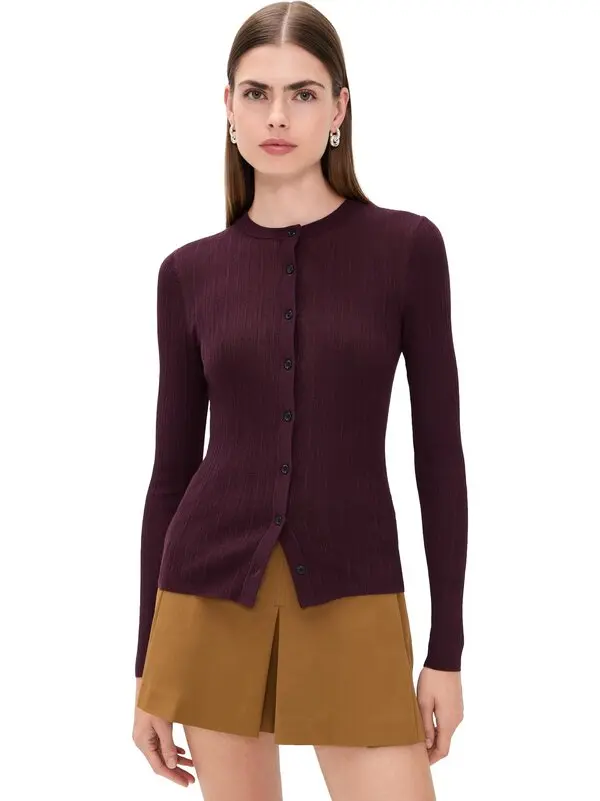 A.L.C. Fisher Cardigan - Plum