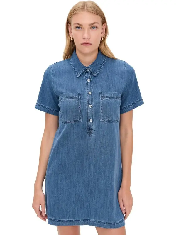 Z Supply Authentic Denim Mini Dress - Medium Indigo